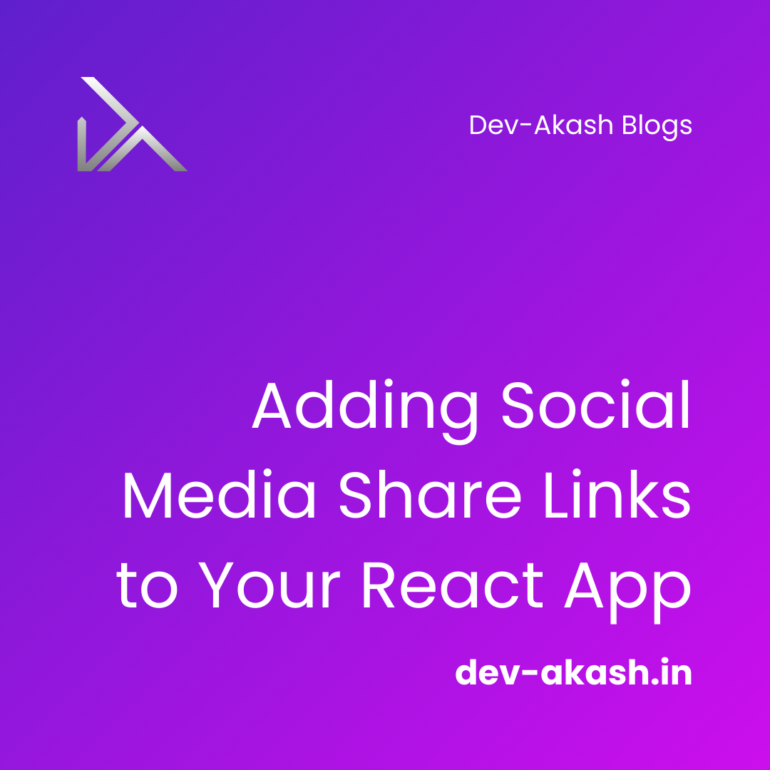 Adding Social Media Share Links to Your React App Adding Social Media Share Links to Your React App